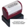Endorsement Stamp – Pre-Inked, Custom Layout ( Black ) – ABC Check Printing