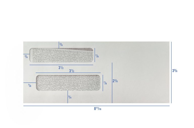 ABC Double Window Check Envelopes – Choose Self-Seal or Gummed Seal ...