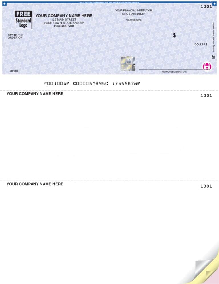 High Security Laser Top Check - ABC Check Printing