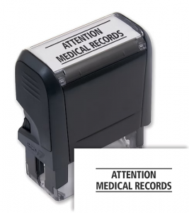 ABC Attention: Medical Records Stamp - Self Inking - ABC Check Printing