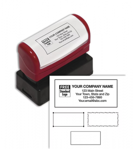 ABC Pre-Inked Name and Address Stamp - Customizable 5-Line Rubber Stamp ...